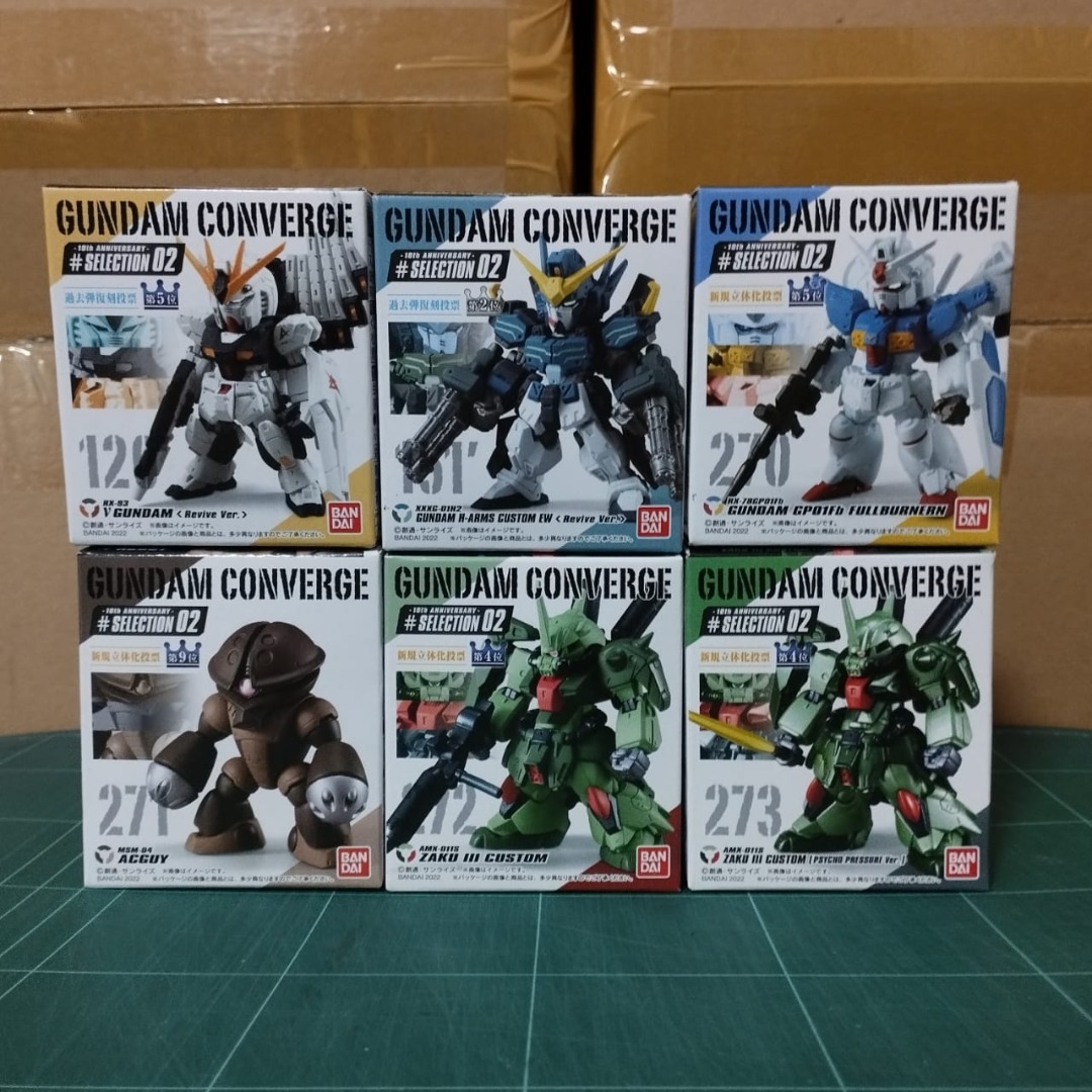 Shokugan - FW Gundam Converge 10th Anniversary #Selection 02 Set, Hobbies & Toys, Toys & Games ...