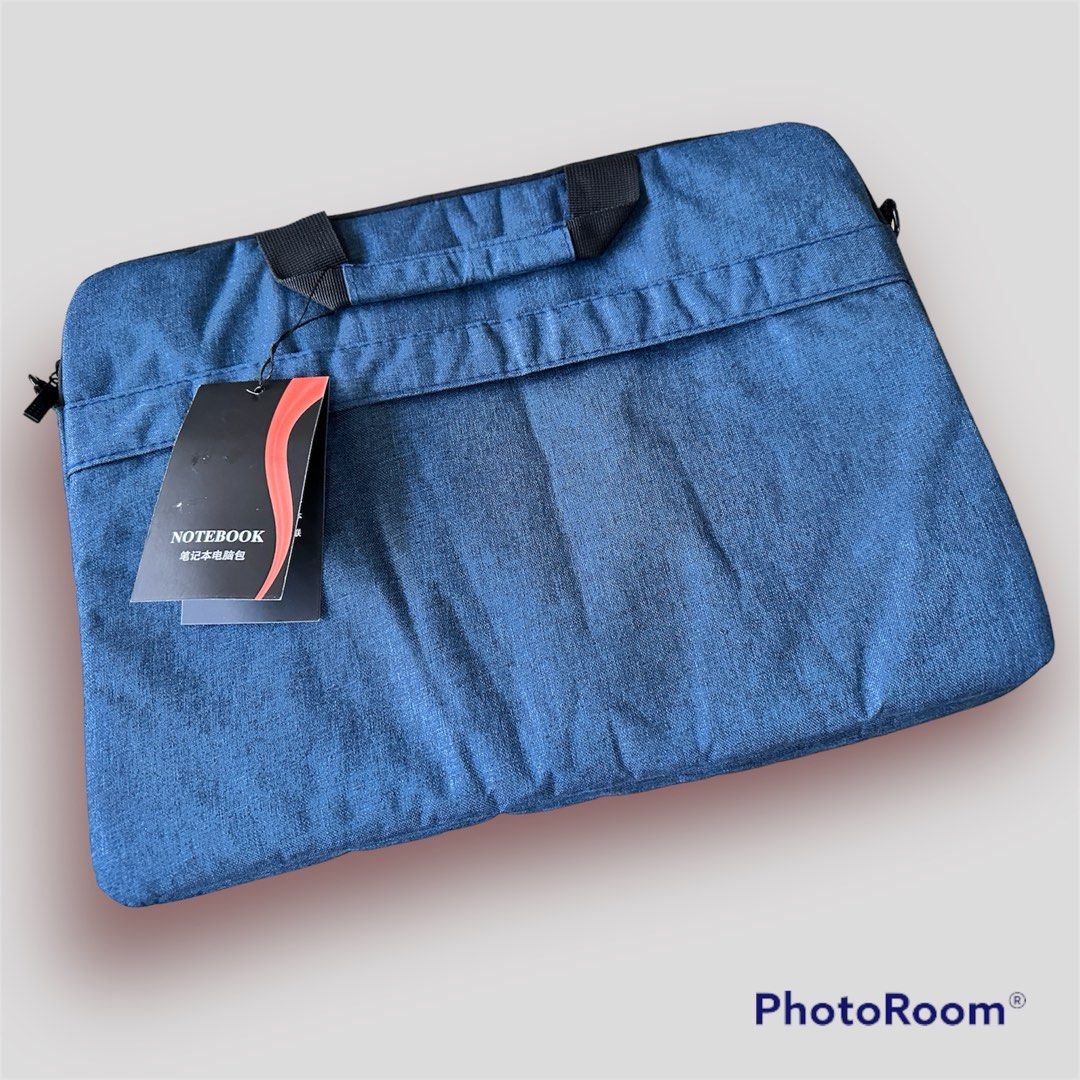 Simple Slim Laptop Bag with Strap and Trolley Slot on Carousell