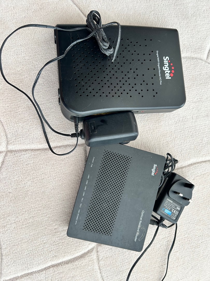 Singtel Wifi Router with Optical Network Router, Computers & Tech ...