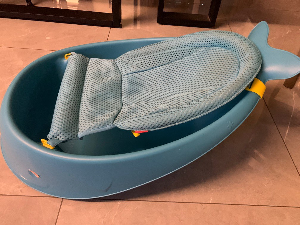 Skip Hop Moby Smart Sling 3-Stage Bath Tub - Blue, Babies & Kids ...