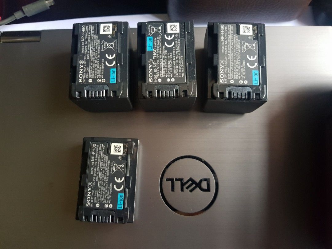 Sony Handycam Original Battery NP-FH60 FH30, Photography, Photography ...