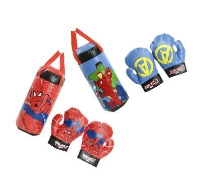 Spiderman Boxing Punching Bag And Boxing Gloves Kids Toy, Hobbies ...