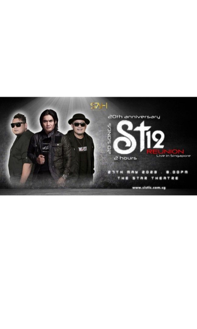 ST12 REUNION CONCERT, Tickets & Vouchers, Event Tickets on Carousell