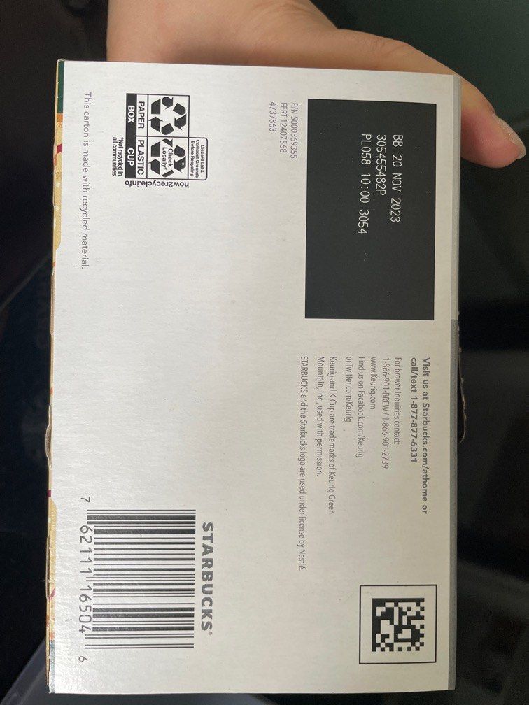 Starbucks Toaster Graham K-cups pod, Food & Drinks, Beverages on Carousell