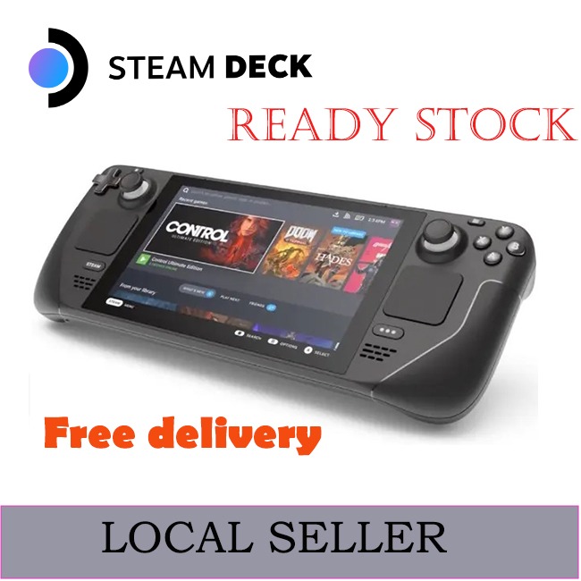 STEAM DECK HANDHELD GAMING COMPUTER 512GB SSD + 16GB RAM, 7" inch, 60Hz ...