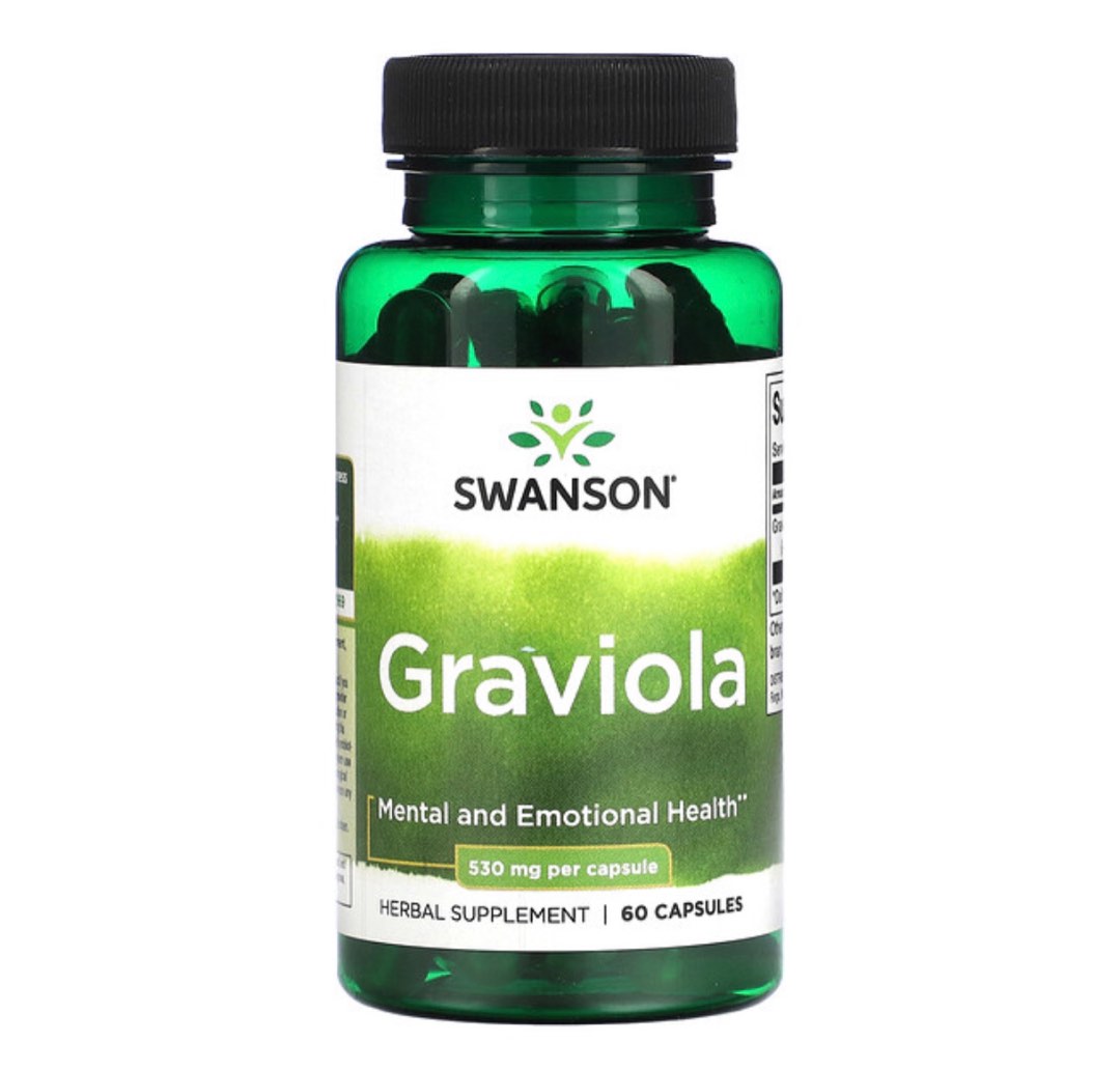 Swanson Graviola 530 mg 60 Capsules expiry date 04/2025, 健康及營養食用品, 健康補充 ...