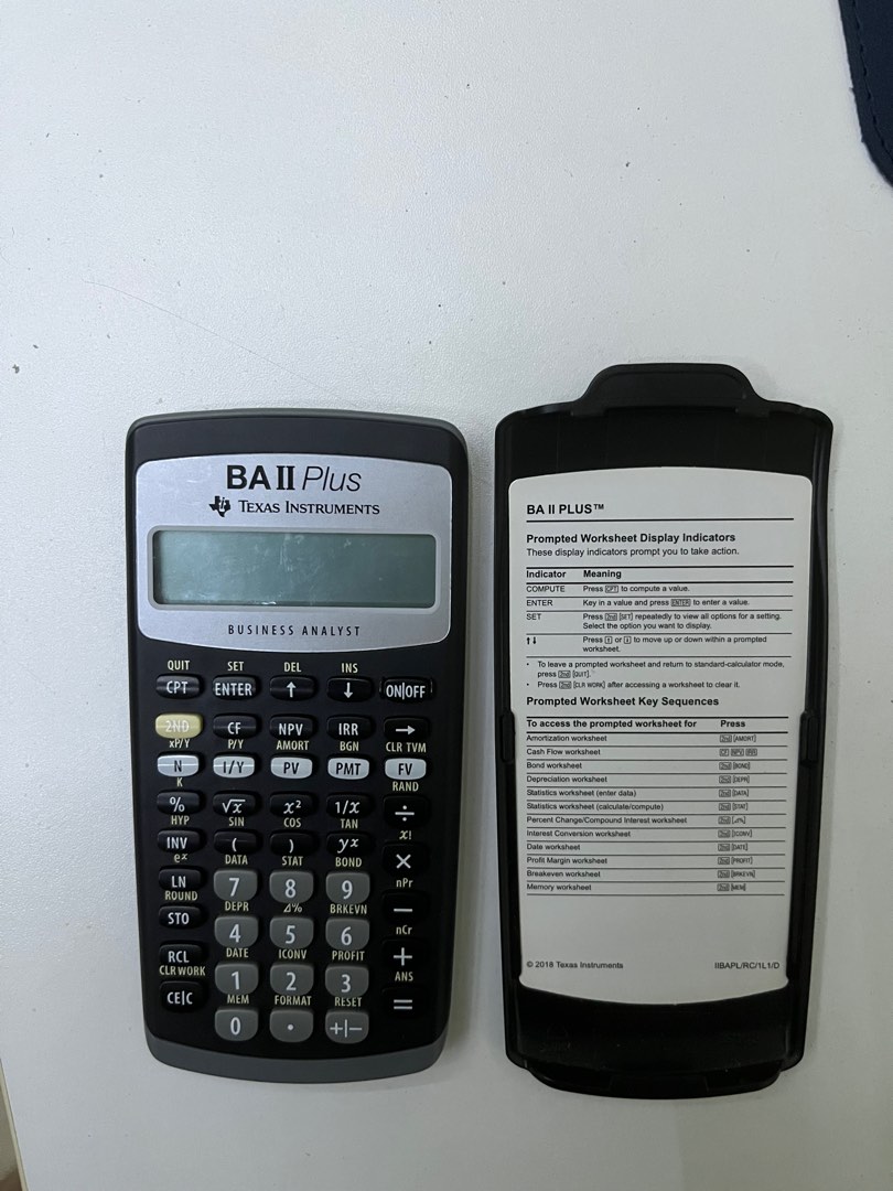 Texas Instruments BA II Plus Financial Calculator, Hobbies & Toys ...