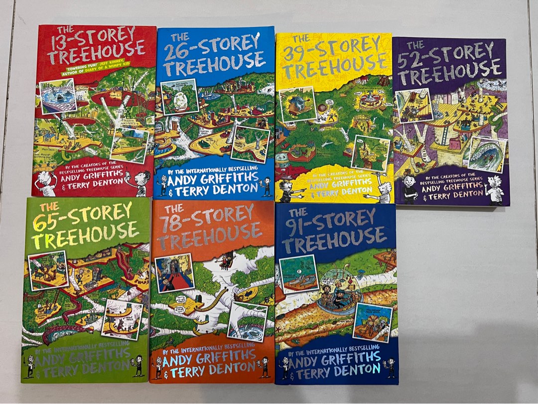 The 13-Storey Treehouse Book 1-7, 興趣及遊戲, 書本 & 文具, 小說 & 故事書 - Carousell