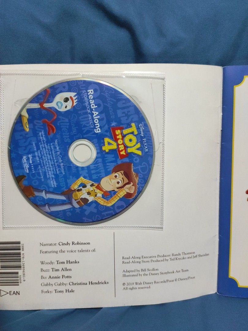 Toy Story 4 storybook with CD on Carousell