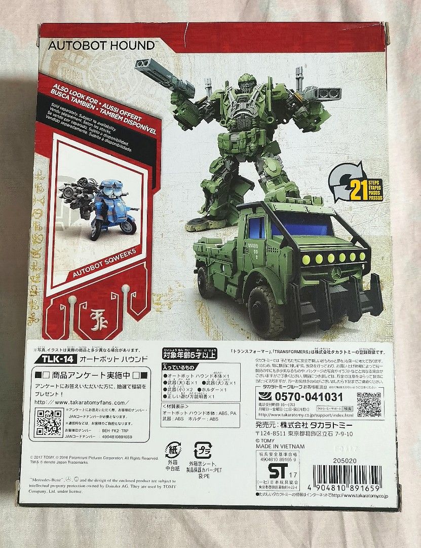 Transformers TLK Premium Edition Autobot Hound and Upgrade Kit Dr.Wu DW ...
