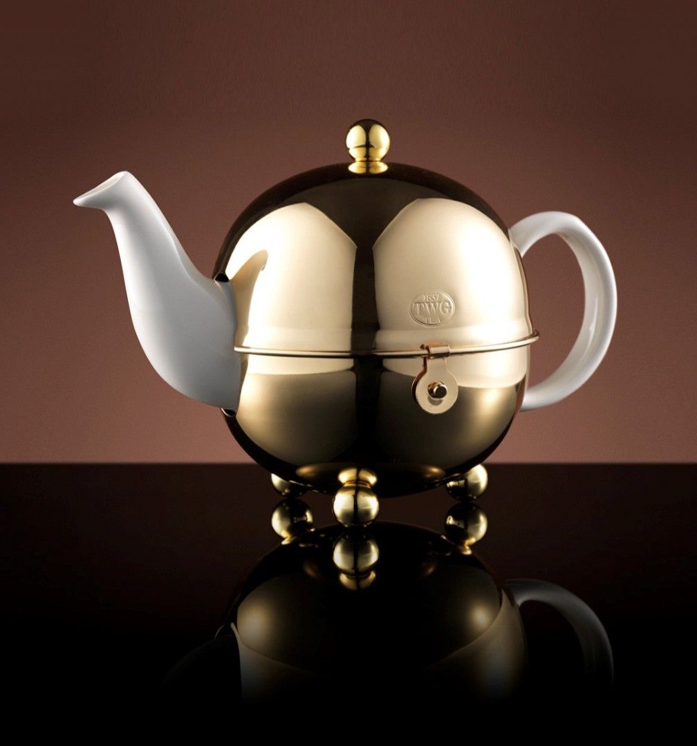TWG TEA Jazz Gold design teapot 500ml, Furniture & Home Living ...