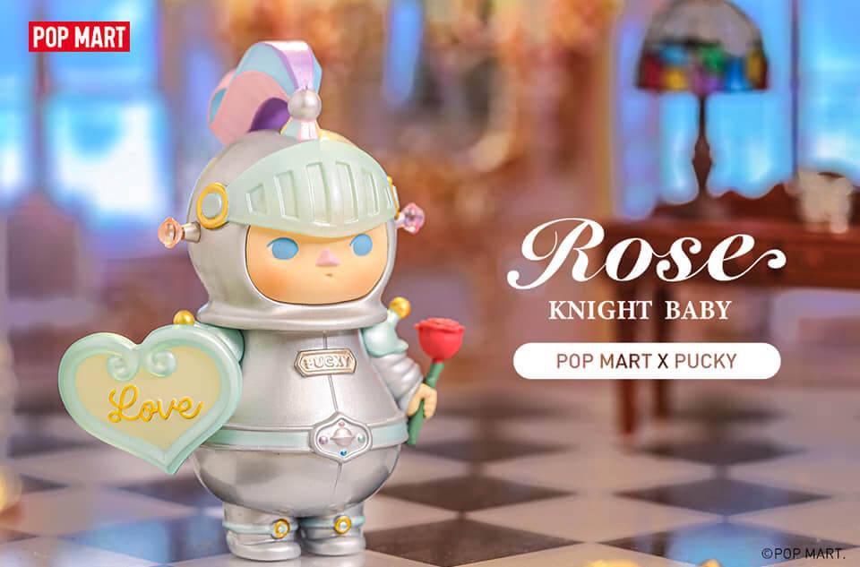 (U.P $39.90) BNIP Popmart Pucky Rose Knight Baby (SG Exclusive ...