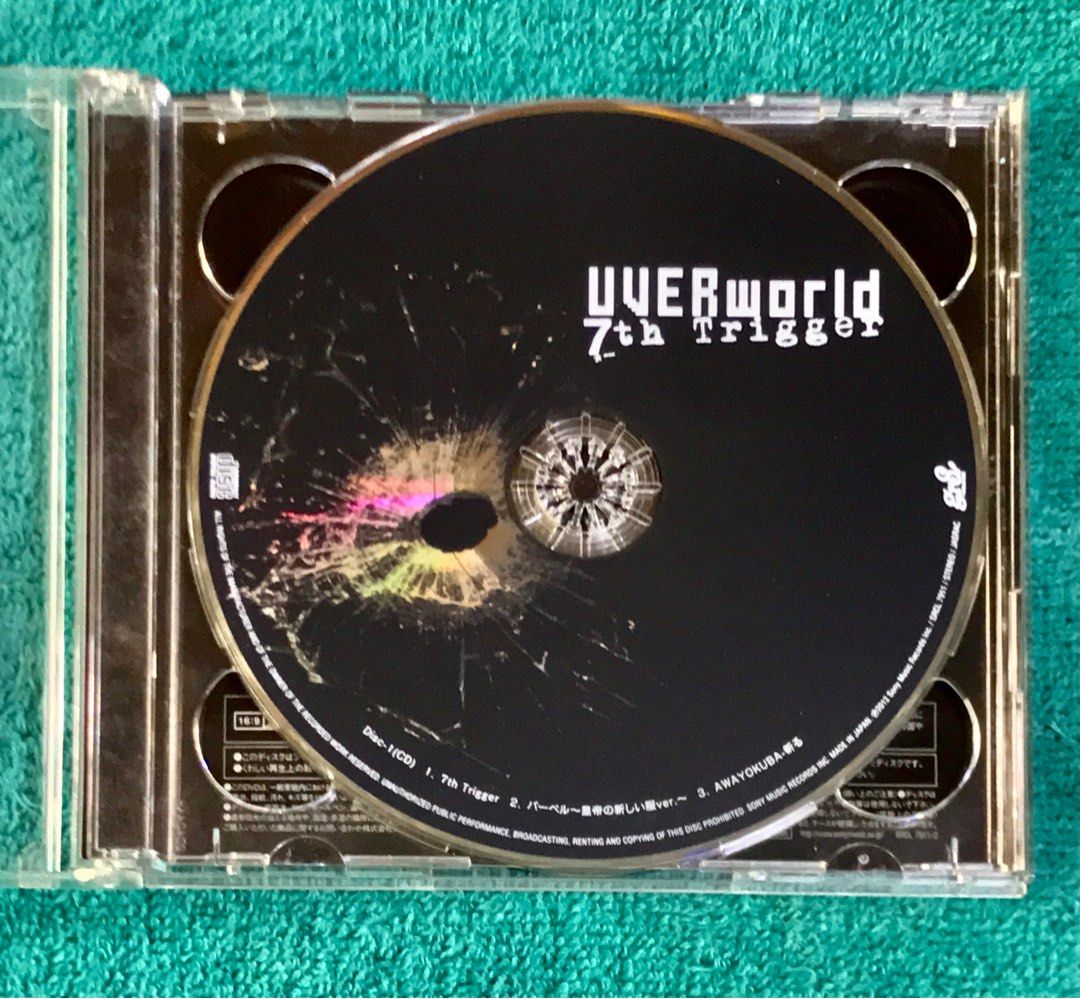 UVERWORLD - 7TH TRIGGER CD SINGLE + DVD J-POP J-ROCK ALTERNATIVE NU ROCK on Carousell
