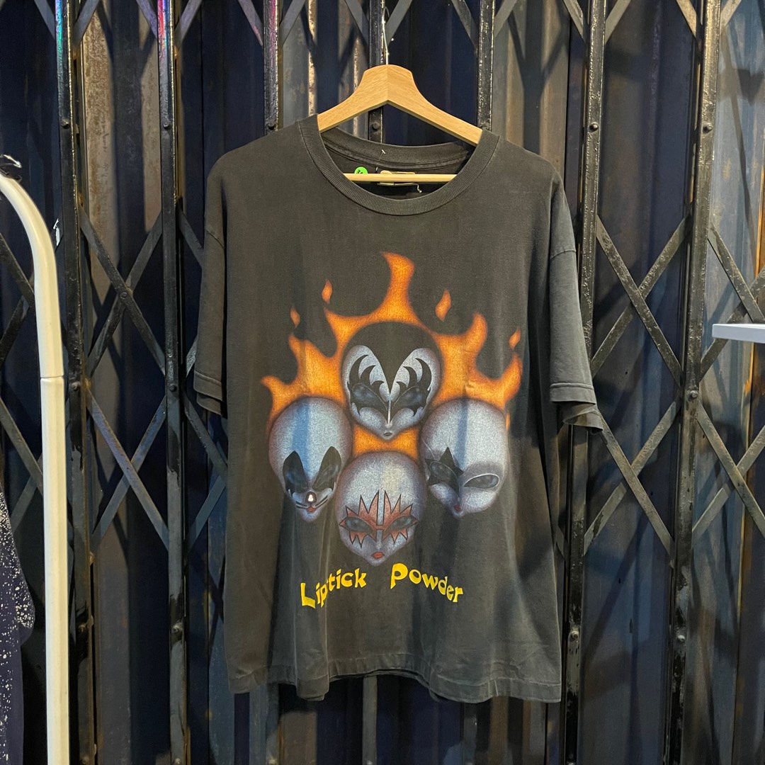 Vintage Alien Workshops 90s Kiss Lipstick powder parody band shirt, Men ...