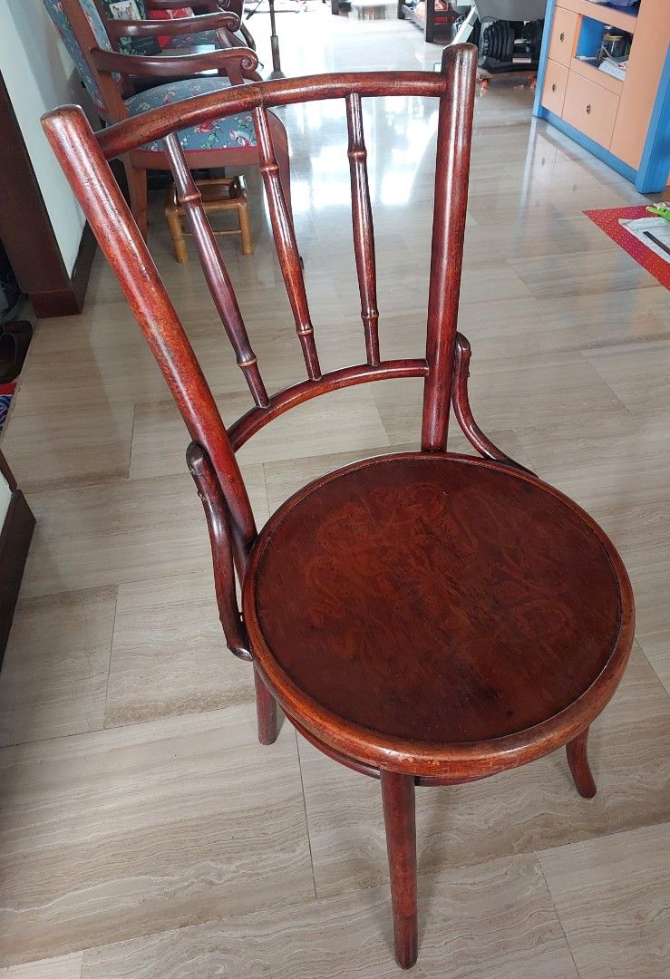Vintage kopitiam chair, Furniture & Home Living, Furniture, Chairs on ...