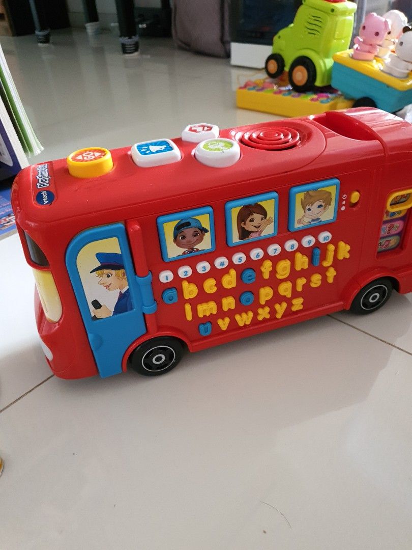 Free Delivery - Vtech playtime bus - alphabet, Babies & Kids, Infant ...