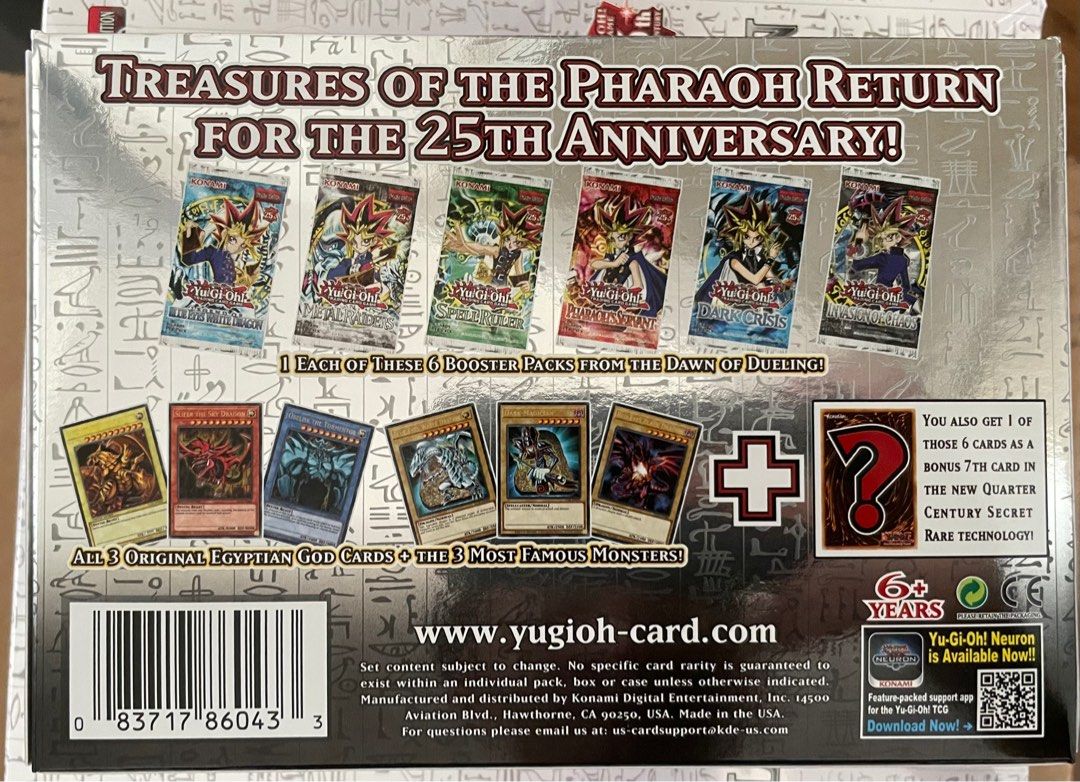 Yu-Gi-Oh Yugioh Legendary Collection - 25th Anniversary Edition - Display Case, Hobbies & Toys ...