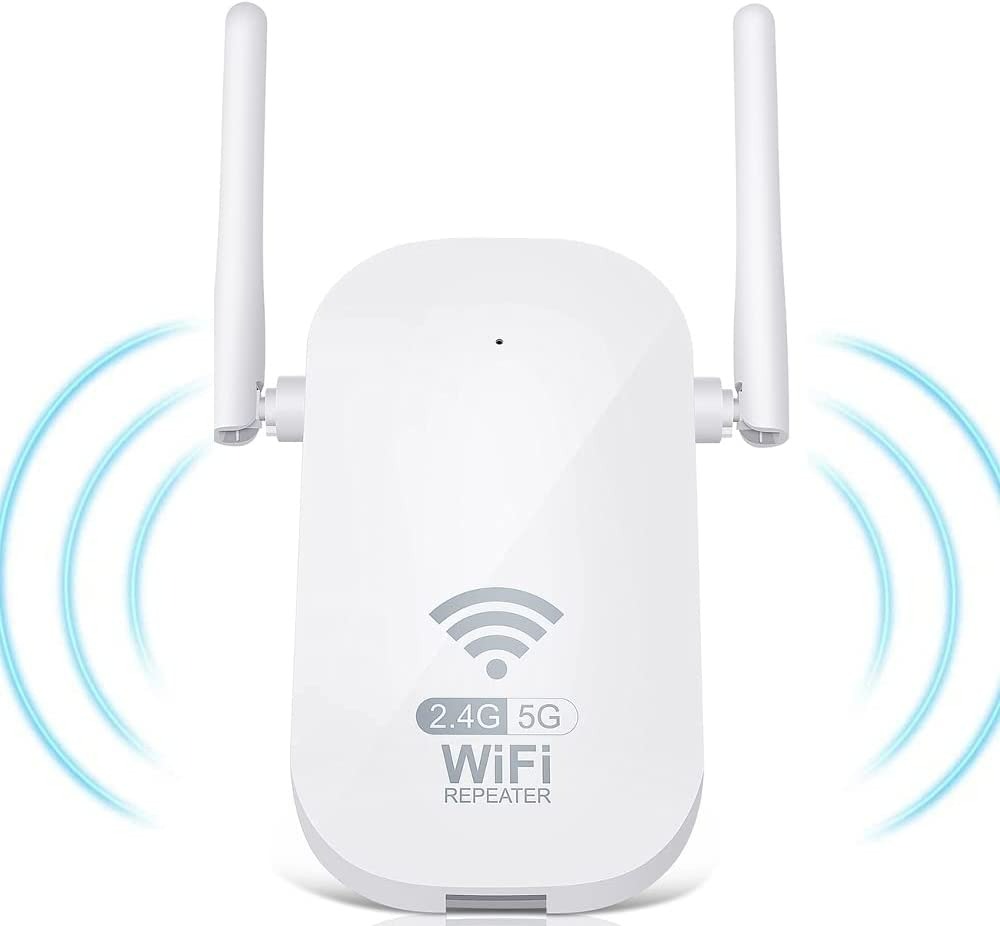 1008) WiFi Extender Booster 1200Mbps WiFi Extender 5GHz & 2.4GHz WiFi ...