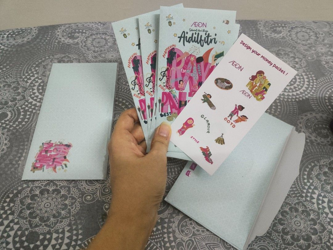 2 packs Selamat hari Raya aidilfitri gift card money holder envelope ...