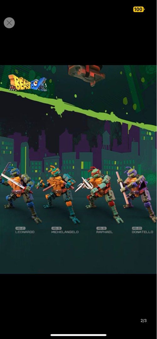 52toys Beastbox/Megabox TMNT Donatello MB-20, Hobbies & Toys, Toys ...