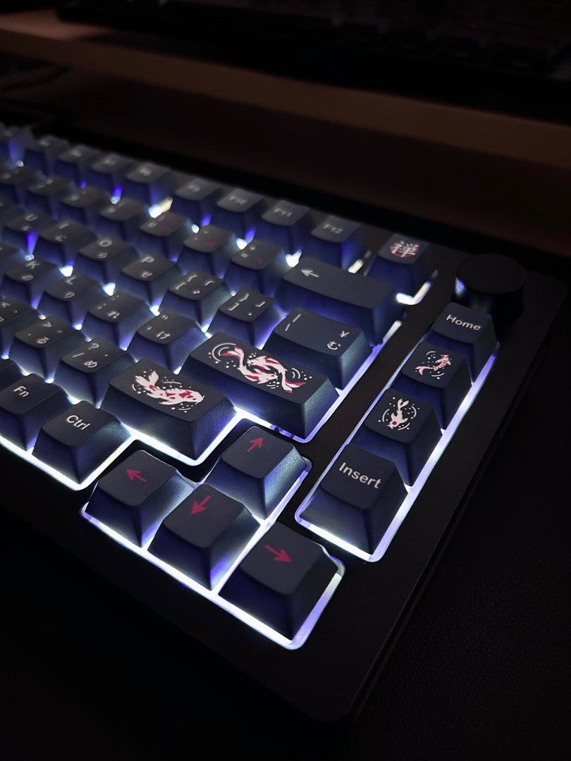 75% custom mechanical keyboard - Full aluminium (Zenpond keycaps ...