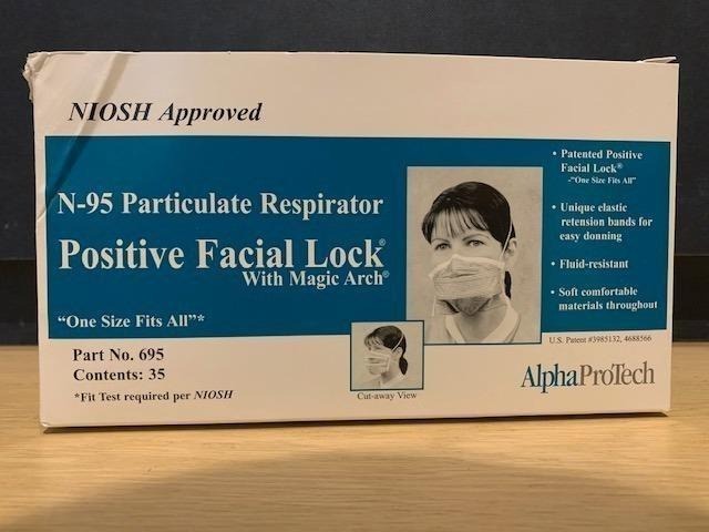 (順豐到付) 美國 Alpha Protech Level 3 N95 口罩Mask, Free Size, 健康及營養食用品, 口罩、面罩 ...