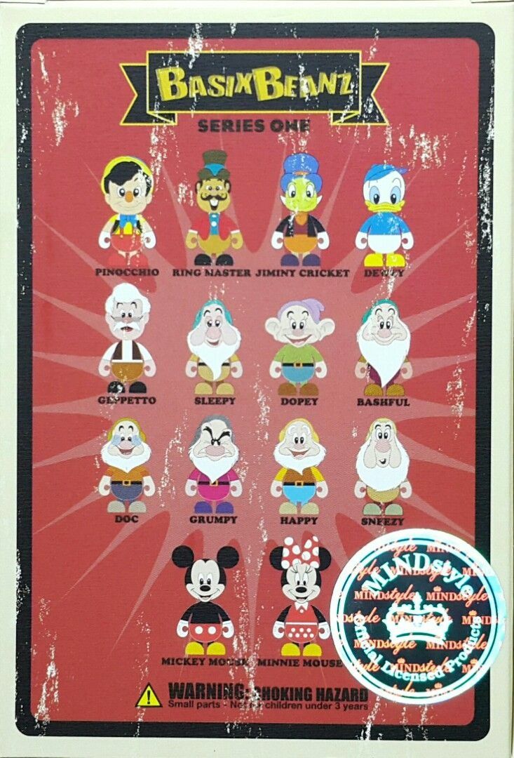 全新 DISNEY MINDSTYLE BASIX BEANZ SERIES ONE 16種, 興趣及遊戲, 玩具 & 遊戲類 - Carousell