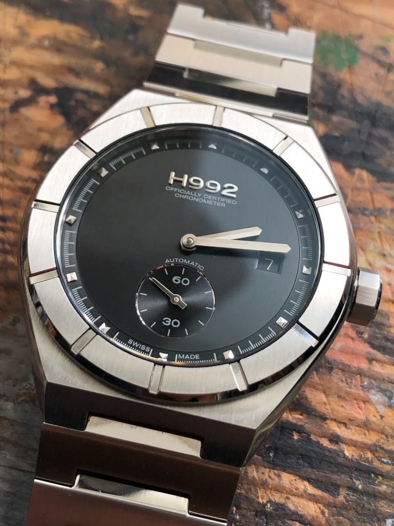 [ H992 ] ~~ 2022 /7/15發布新的瑞士手錶品牌 42mm 黑面鋼帶 一手錶 99%新品 Full Set 有咭有盒 ...