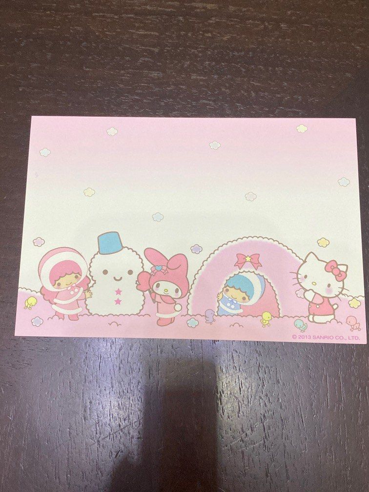 絕版 Sanrio Post Card 3張 Hello Kitty Twin Stars Melody Keroppi 布甸狗 Kuromi ...