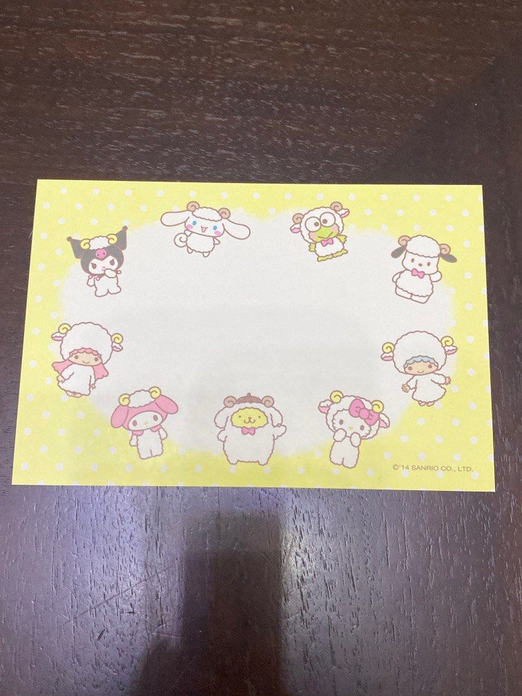 絕版 Sanrio Post Card 3張 Hello Kitty Twin Stars Melody Keroppi 布甸狗 Kuromi ...
