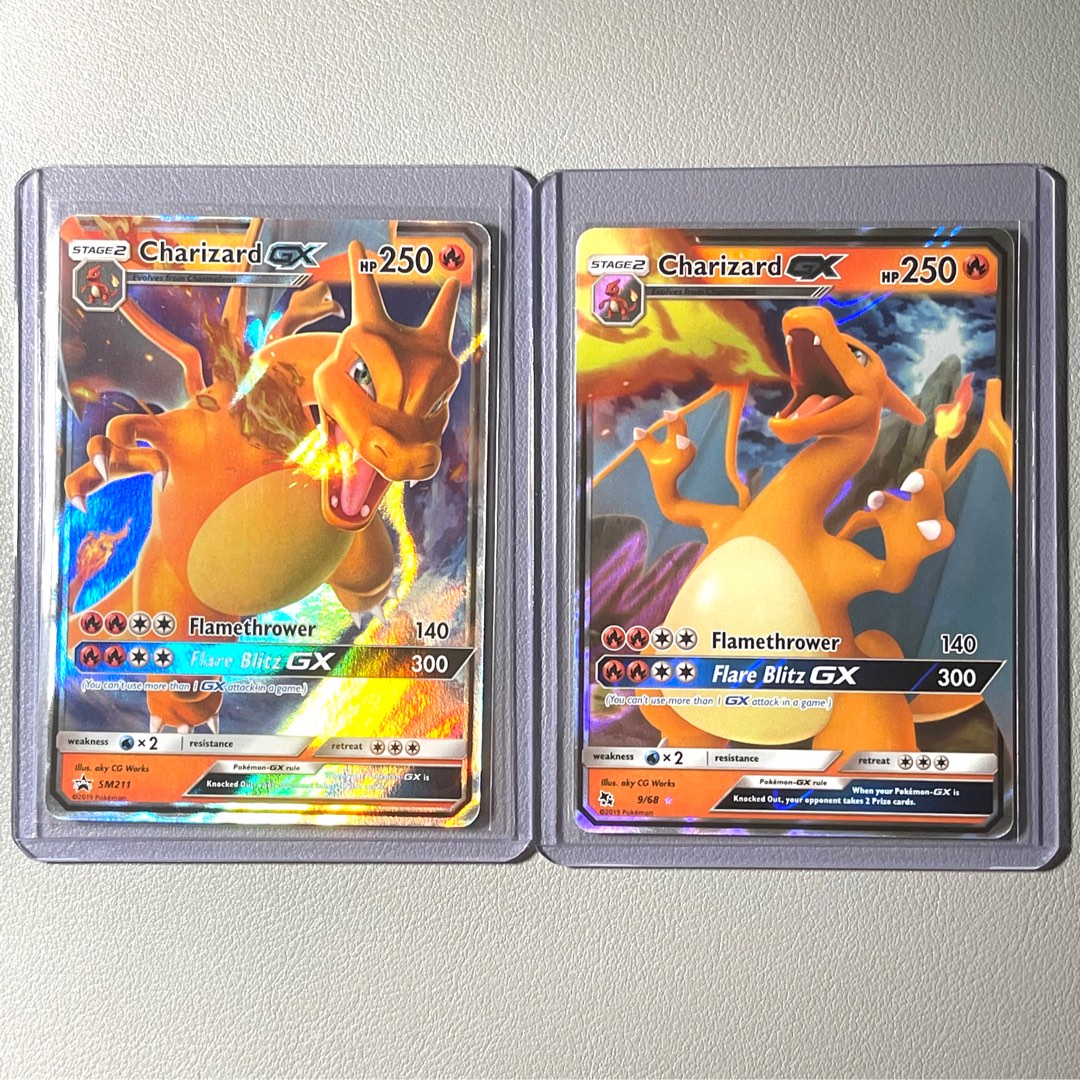[ Set Of 2 ] Charizard GX Pokemon Trading Card Game Hidden Fates ...