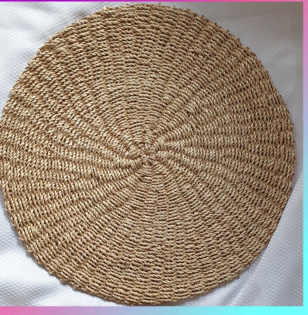 Abaca placemat and coaster on Carousell