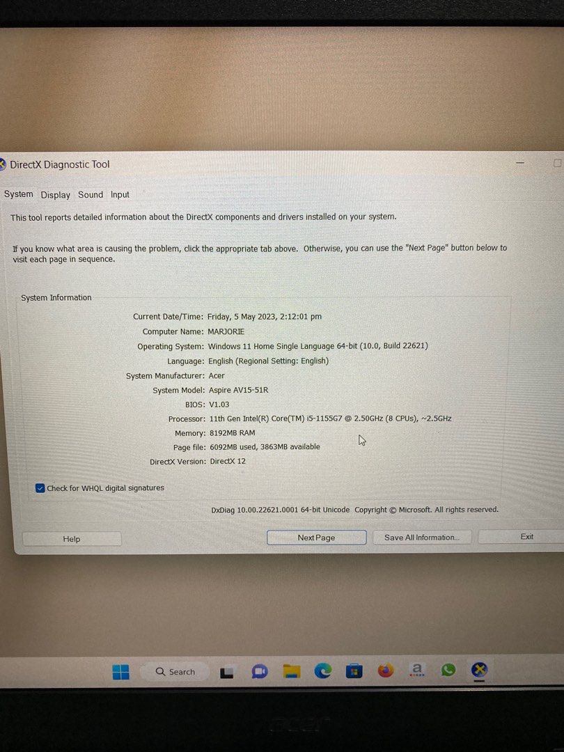 ACER ASPIRE VERO NATIONAL GEOGRAPHIC EDITION/ CORE i5 11TH Gen 2.5GHz ...