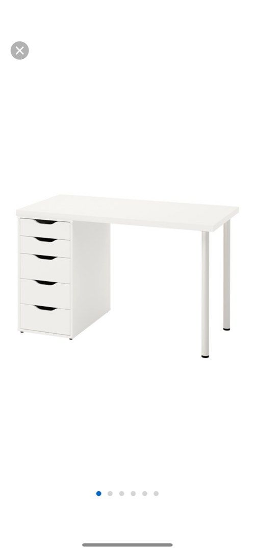 Alex desk 120cm gaming desk office table study table Malm Brimnes ...