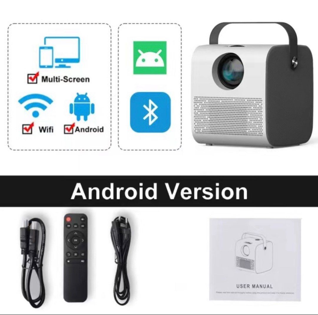 Android portable smart projector, TV & Home Appliances, TV ...