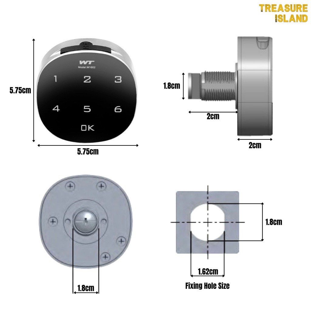 Anti clockwise digital letter box, Furniture & Home Living, Security ...