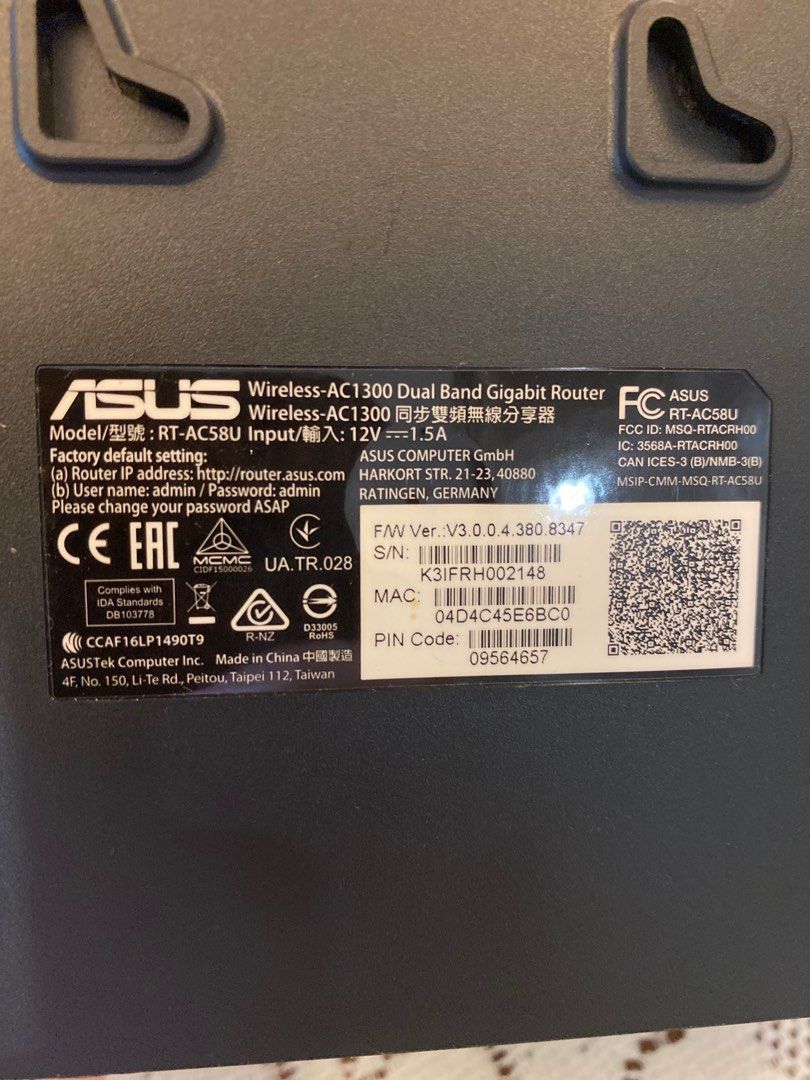 Asus wireless router AC100, Computers & Tech, Parts & Accessories ...