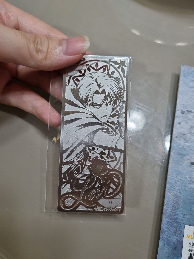Attack on Titan Levi / Eren metal bookmark, Hobbies & Toys, Toys ...