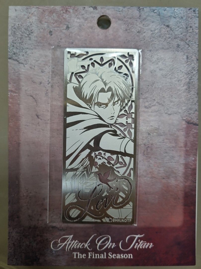 Attack on Titan Levi / Eren metal bookmark, Hobbies & Toys, Toys ...