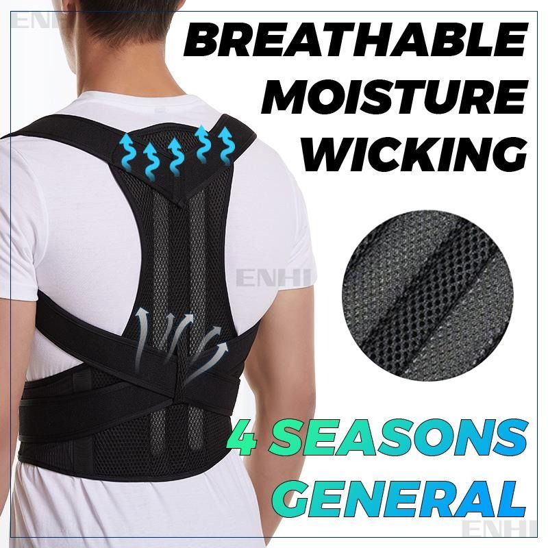 Back Support Belt Posture Shoulder Correction, Health & Nutrition ...