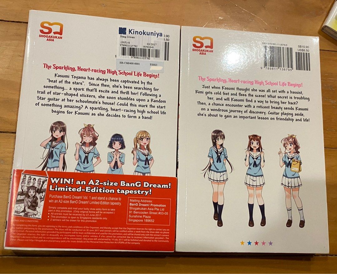 BanG Dream English Translated Manga, Hobbies & Toys, Books & Magazines, Comics & Manga on Carousell