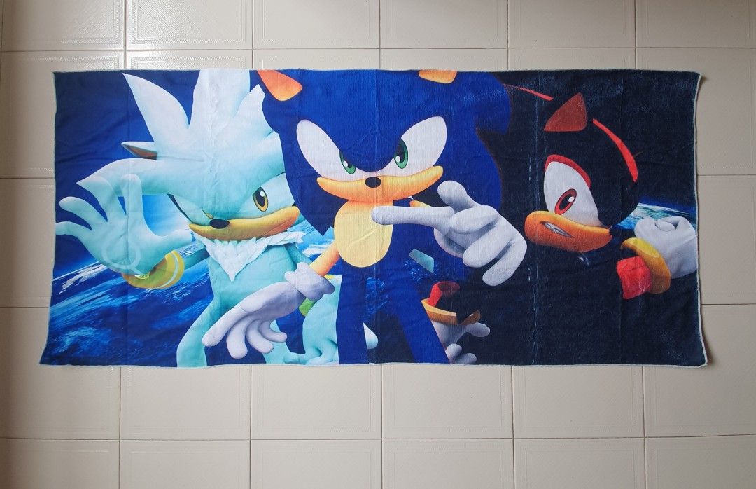 Bath Towel Beach Tower Sonic Hedgehog Big Size Towel for kids and ...