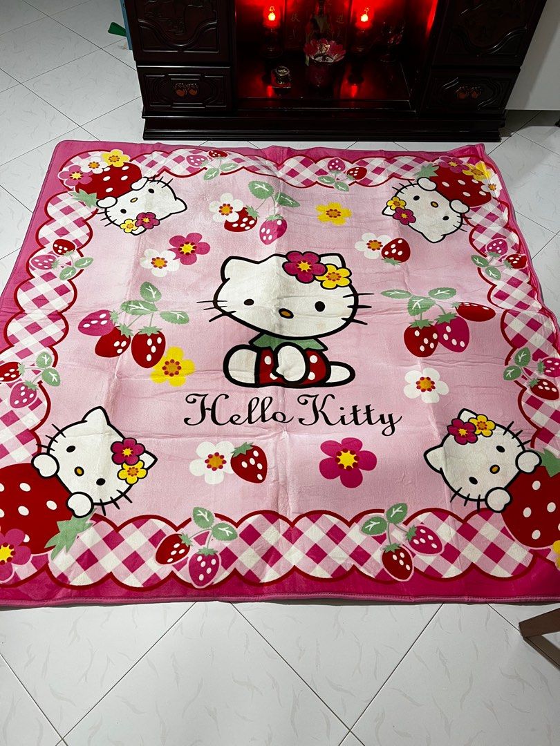 Beautiful Hello Kitty soft rug, Furniture & Home Living, Home Decor ...