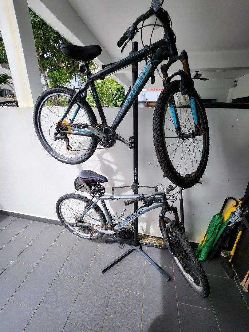 Minoura Bicycle Stand for dual bike, Sports Equipment, Bicycles & Parts ...