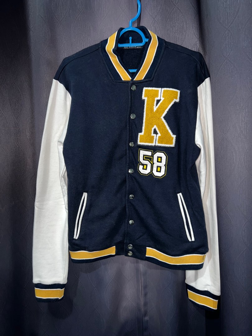 Blue Varsity Jacket, Men's Fashion, Coats, Jackets and Outerwear on ...