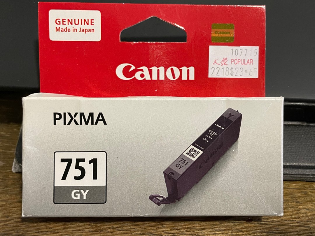 BNIB 50% Off! Authentic Canon Pixma Black Ink Cartridge 751, Computers ...