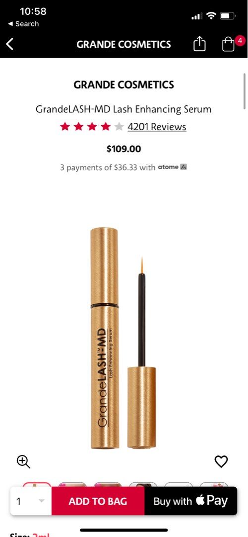 BNIB Grande Set GrandeLash GrandeBrow Lash & Brow Serum, Beauty ...