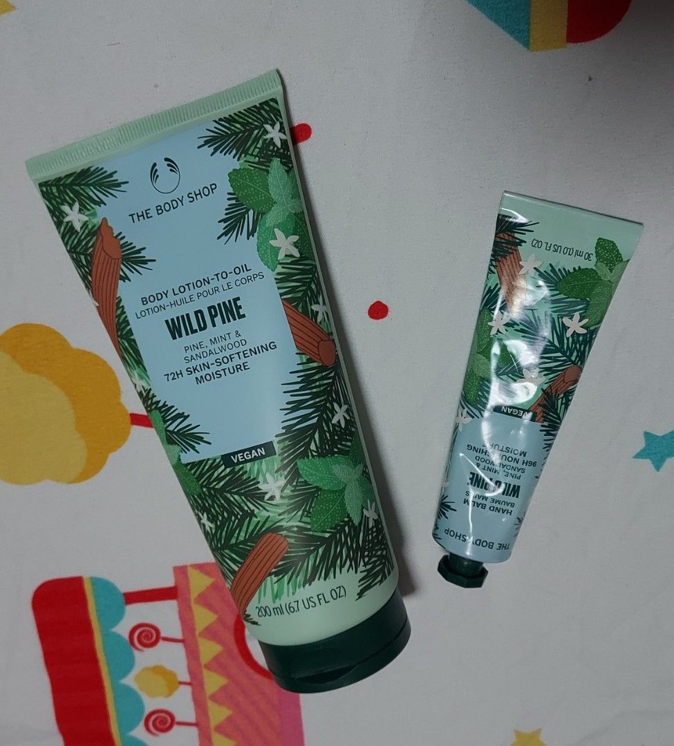 Body shop body lotion and hand balm, Beauty & Personal Care, Bath & Body, Body Care on Carousell