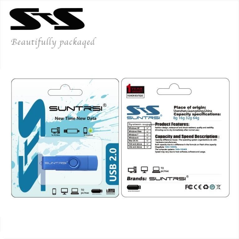 [BRAND NEW] SUNTRSI USB Flash Drive for Android Smart Phone, 16GB OTG ...
