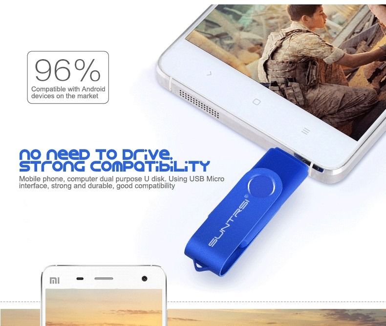 [BRAND NEW] SUNTRSI USB Flash Drive for Android Smart Phone, 16GB OTG ...